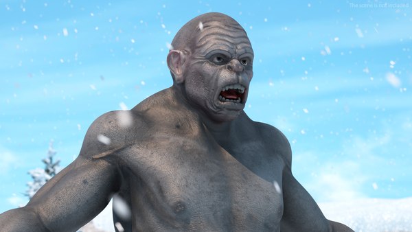 Scary Ape Monster A-pose model - TurboSquid 2005944