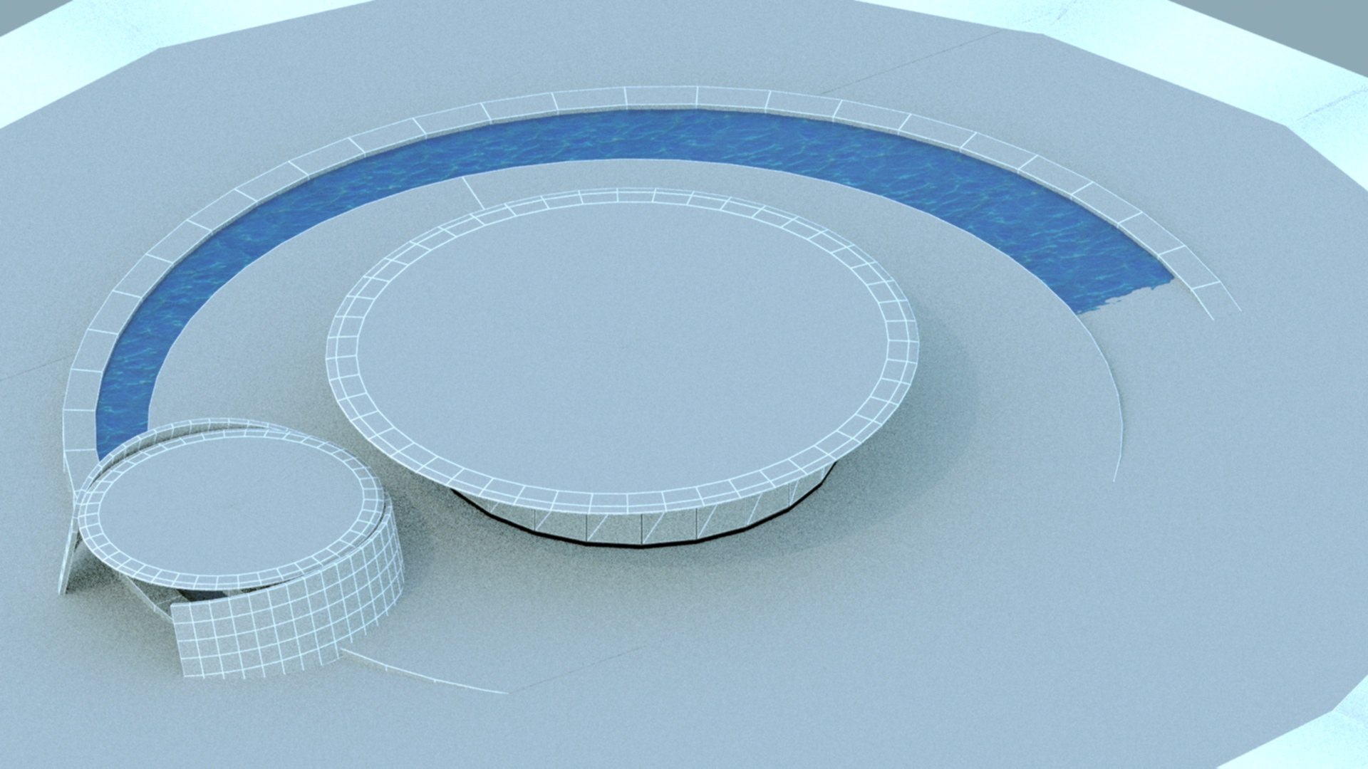 3D Model Space Element Curved Glass - TurboSquid 1451434