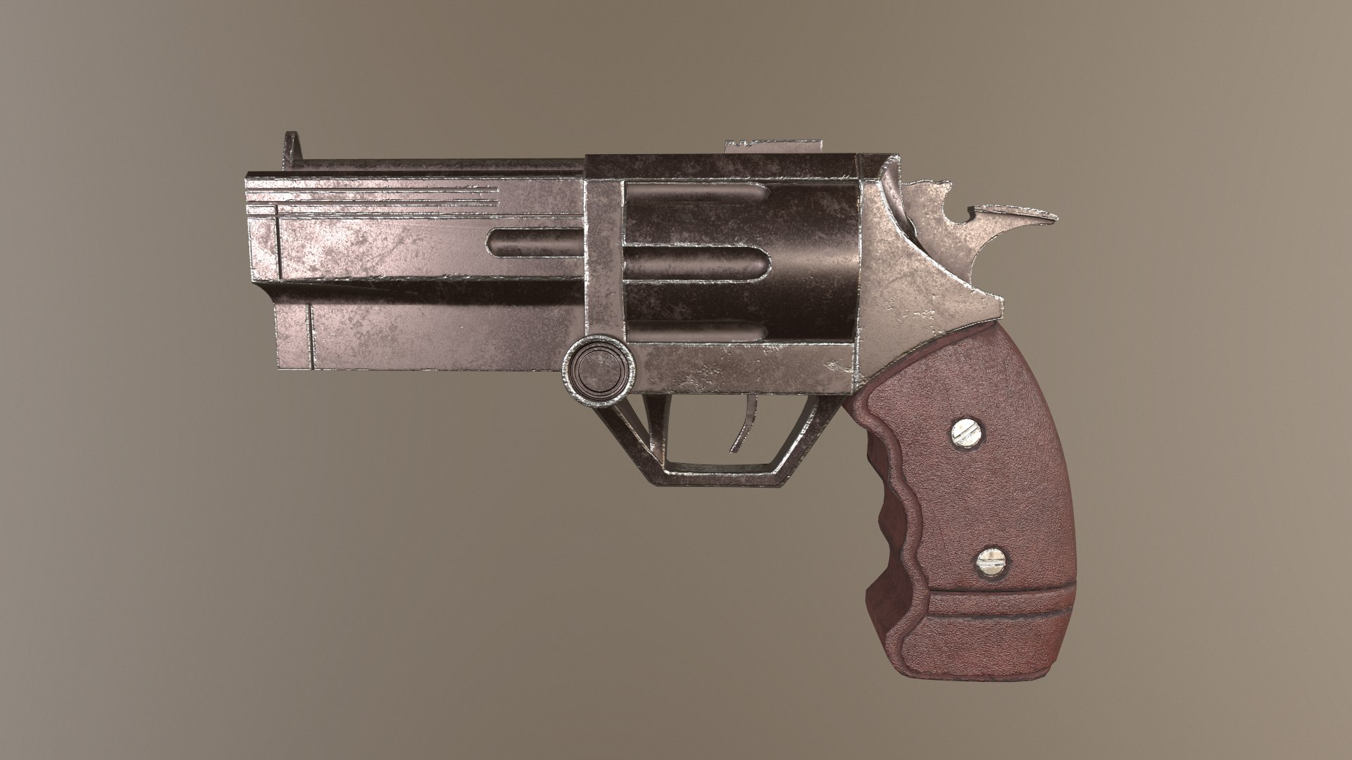 Stylized Revolver 3D Model - TurboSquid 1414559