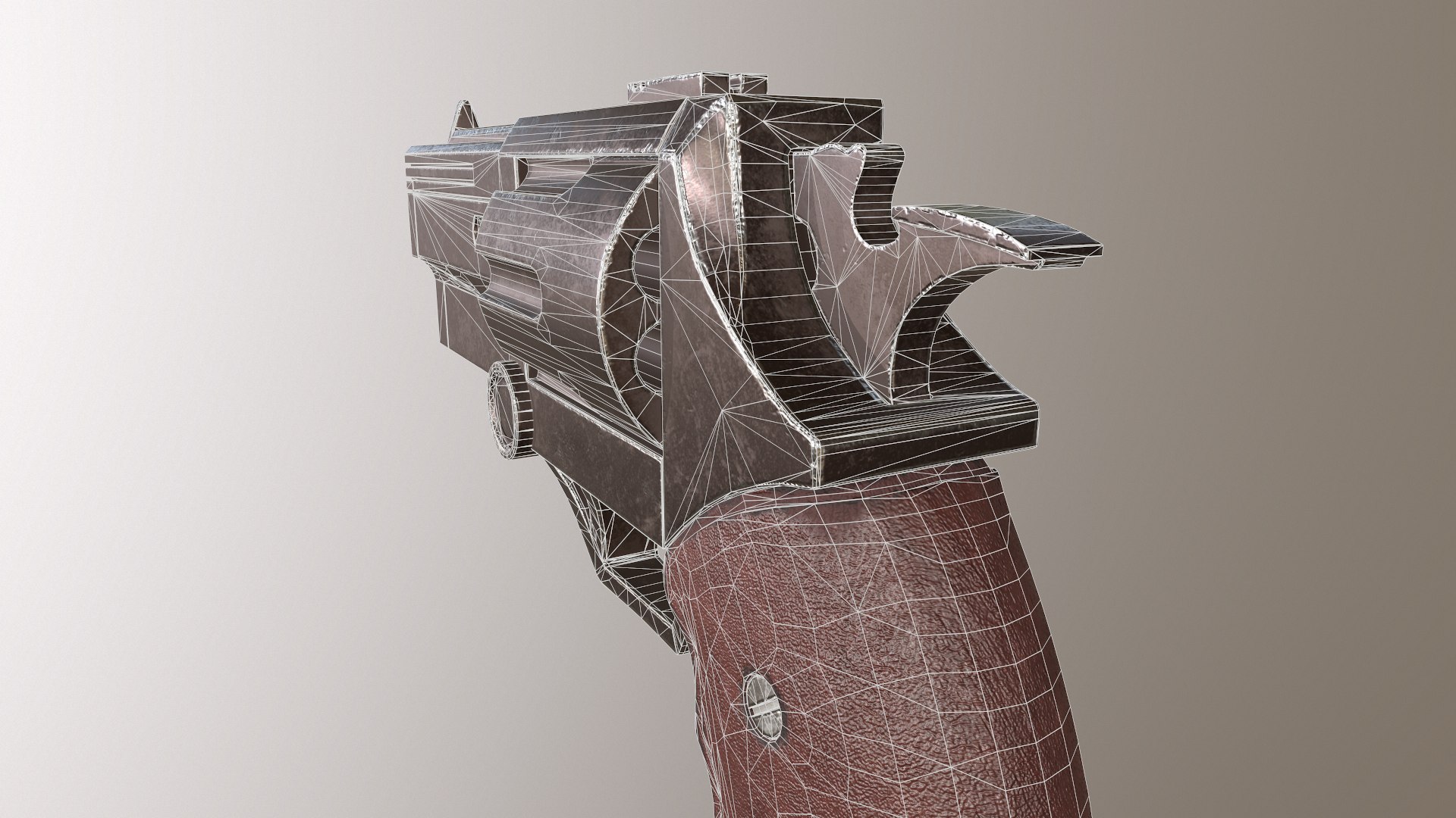 Stylized Revolver 3D Model - TurboSquid 1414559