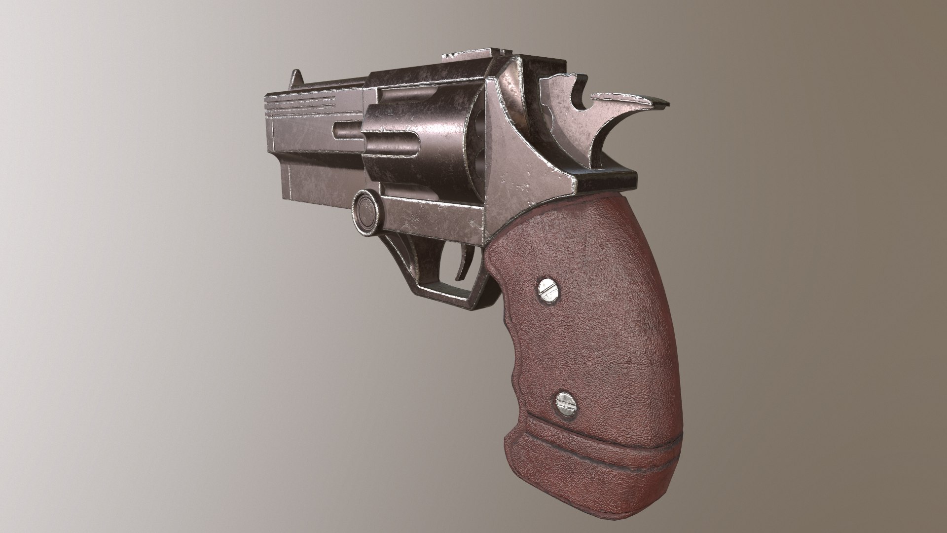 Stylized Revolver 3D Model - TurboSquid 1414559