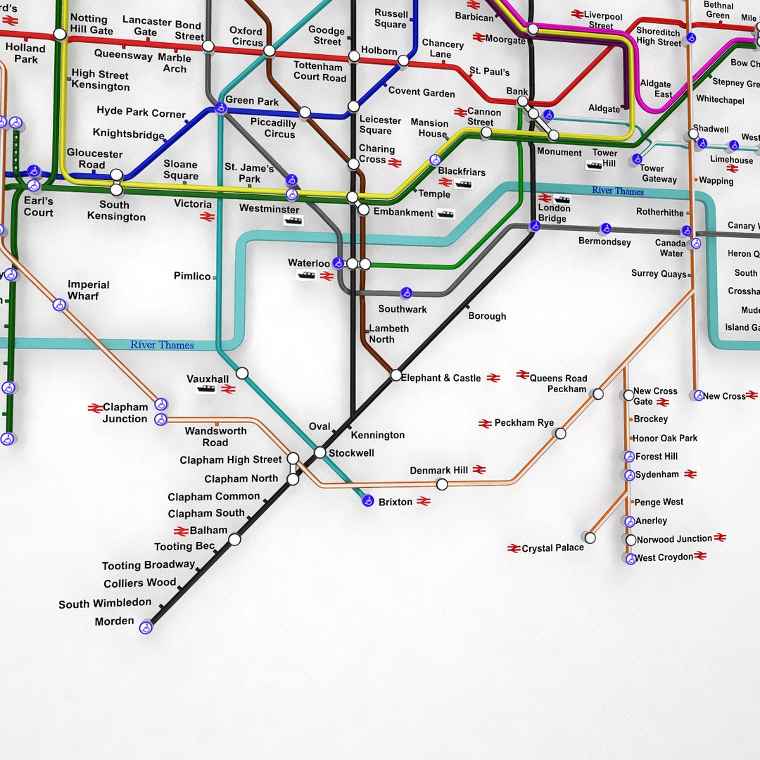 3d london underground model