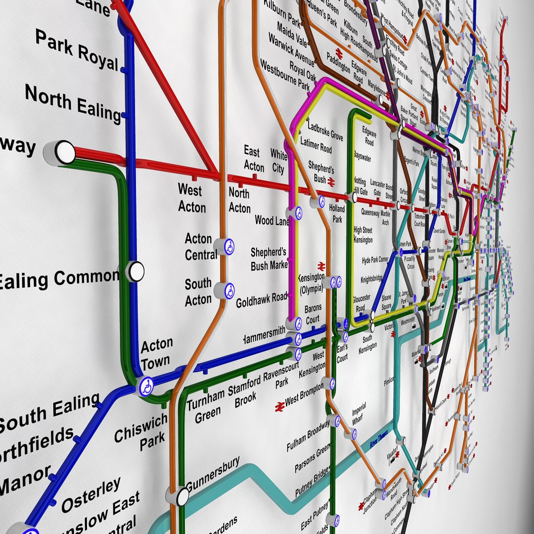 3d london underground model