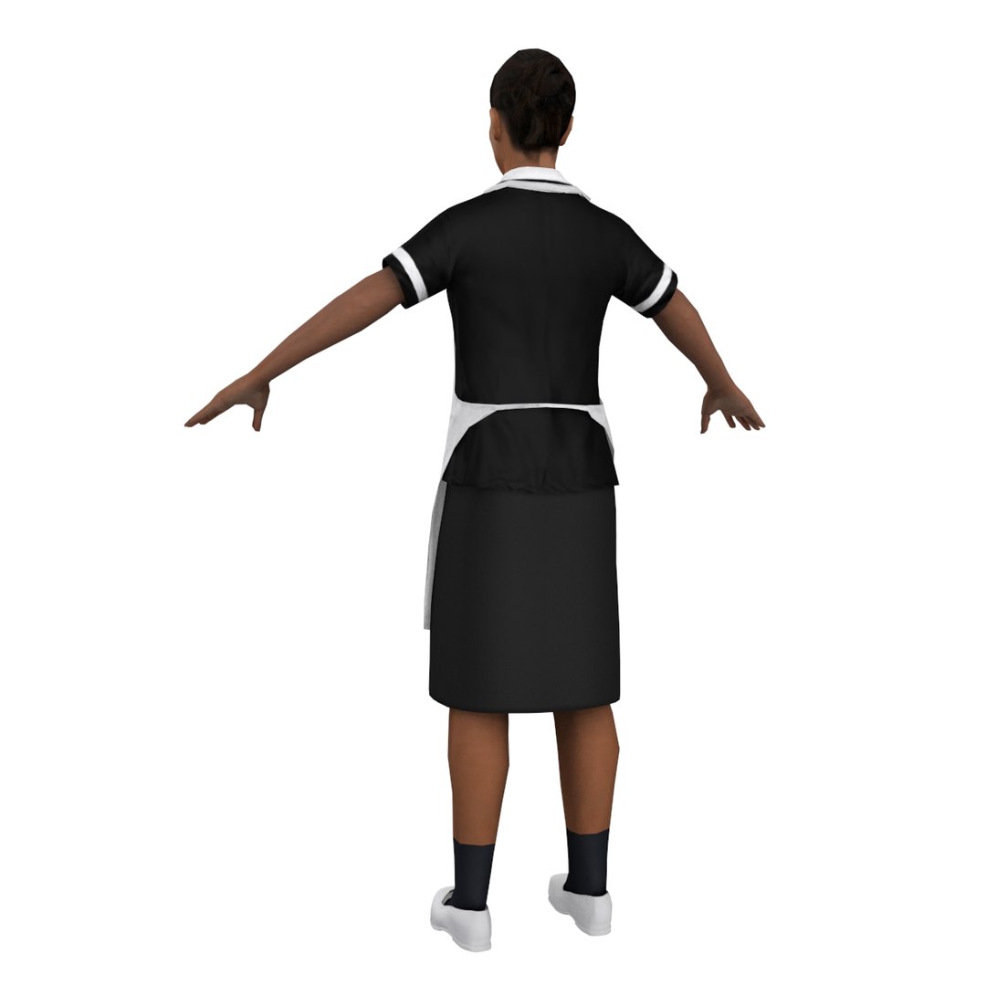 3D Model Maid Rigged - TurboSquid 1289923