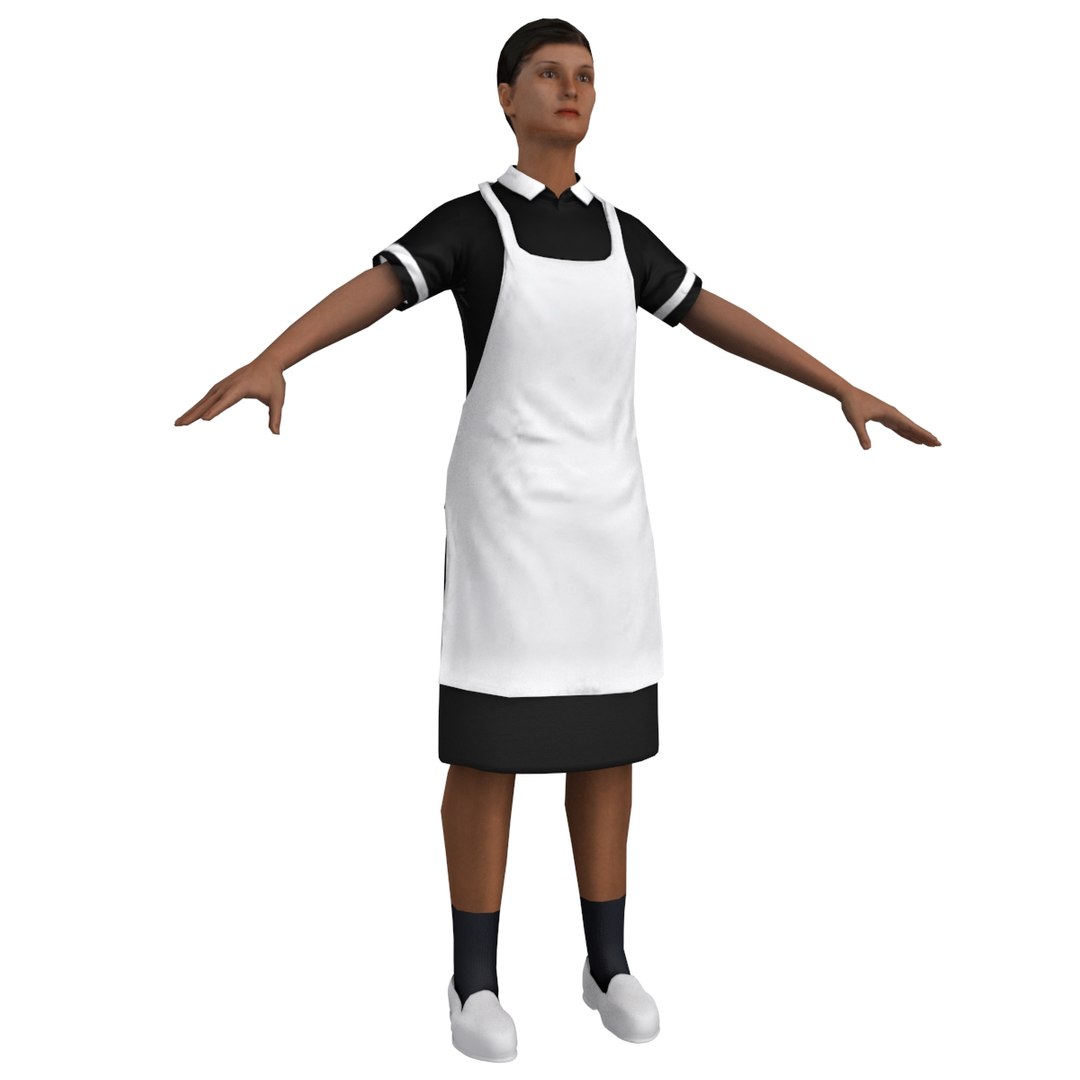3D Model Maid Rigged - TurboSquid 1289923
