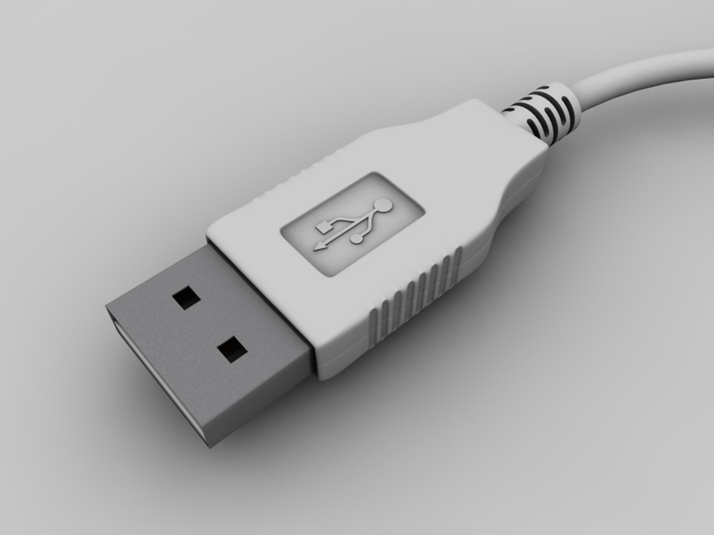 usb connector 3d model