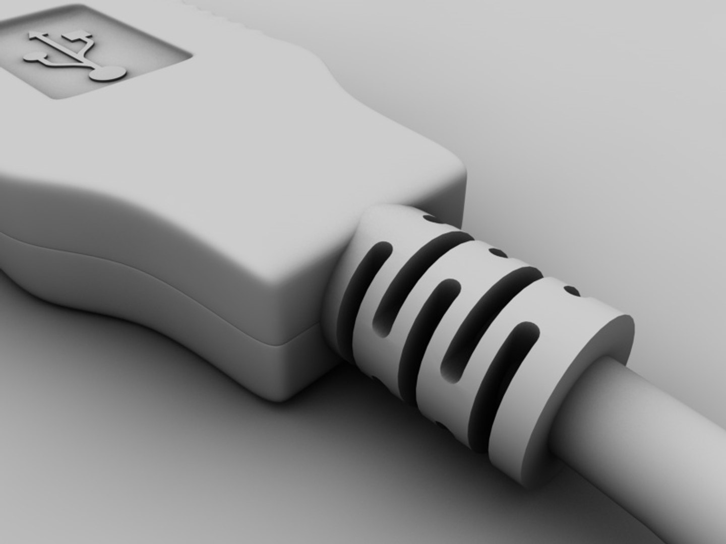 usb connector 3d model