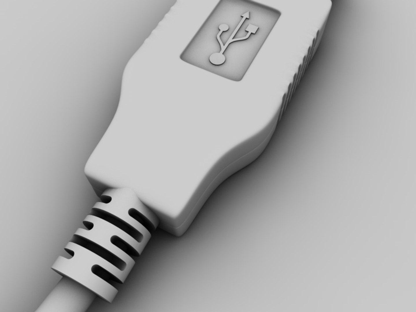 usb connector 3d model