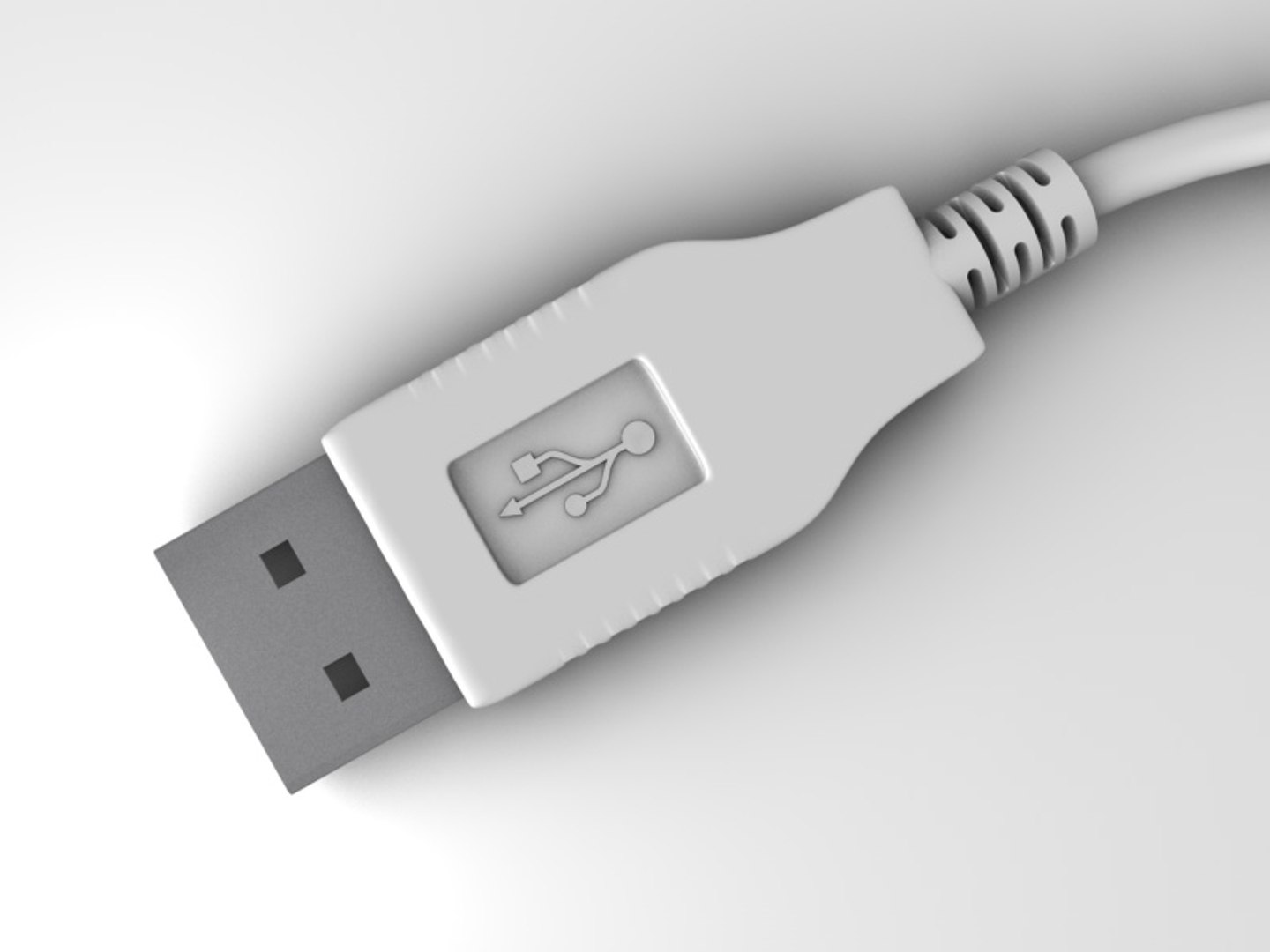 usb connector 3d model