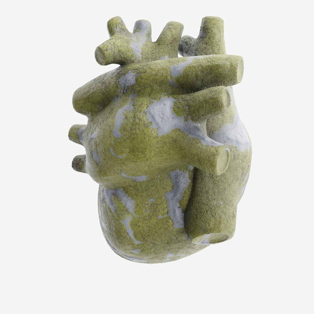 Modeled stone heart model - TurboSquid 1654962