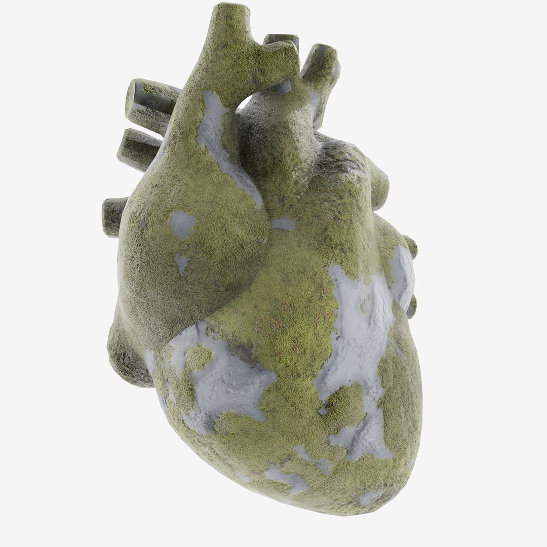 Modeled stone heart model - TurboSquid 1654962