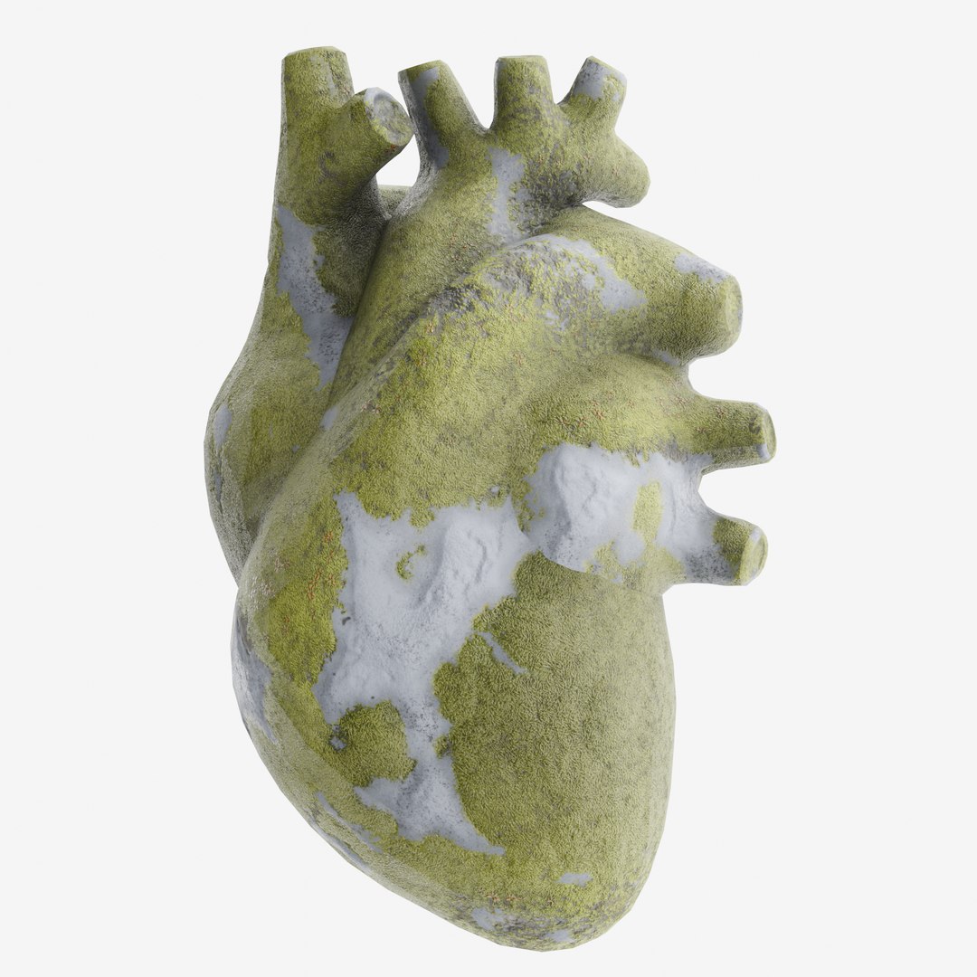 Modeled stone heart model - TurboSquid 1654962