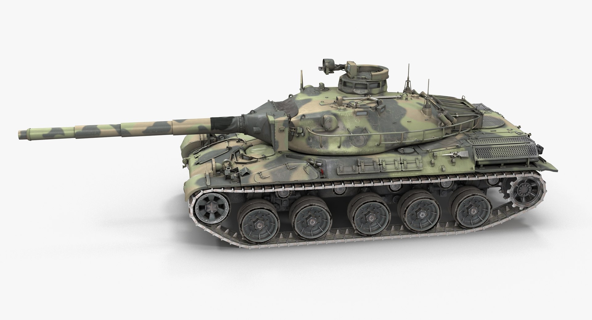 3D french tank amx-30b pbr model - TurboSquid 1212833