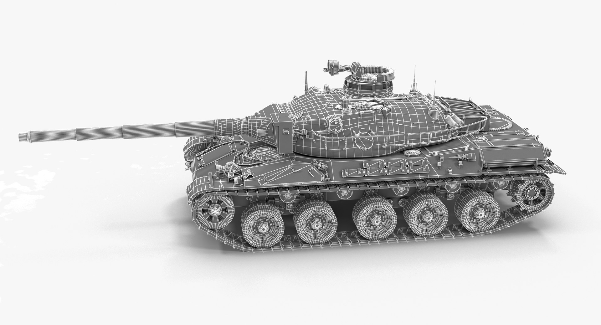 3D french tank amx-30b pbr model - TurboSquid 1212833