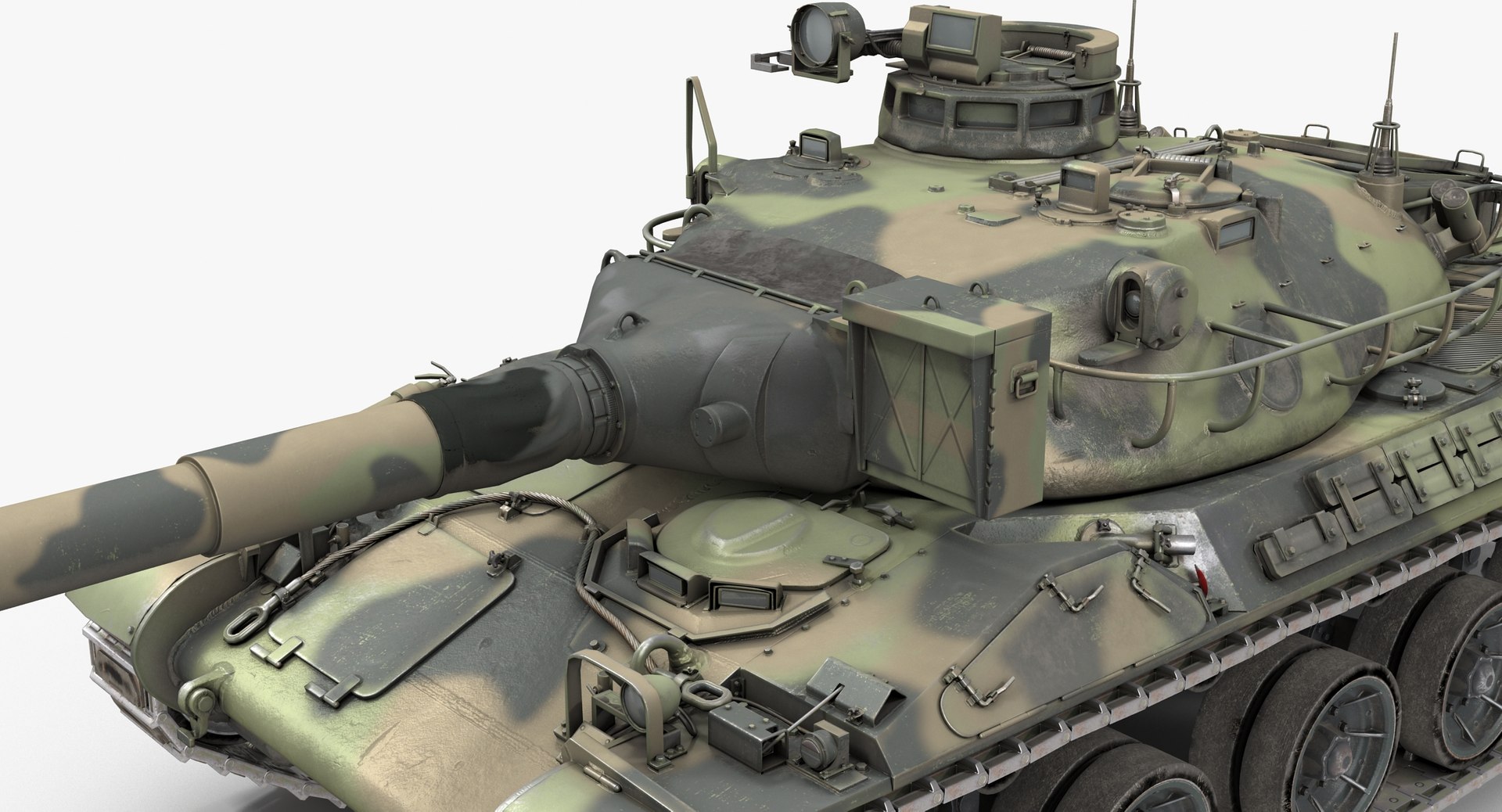 3D french tank amx-30b pbr model - TurboSquid 1212833