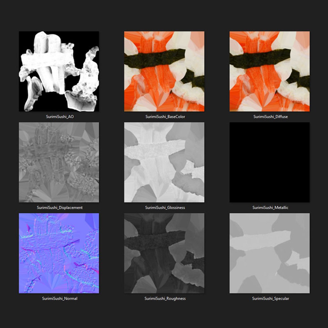Surimi Sushi 3D - TurboSquid 2077130