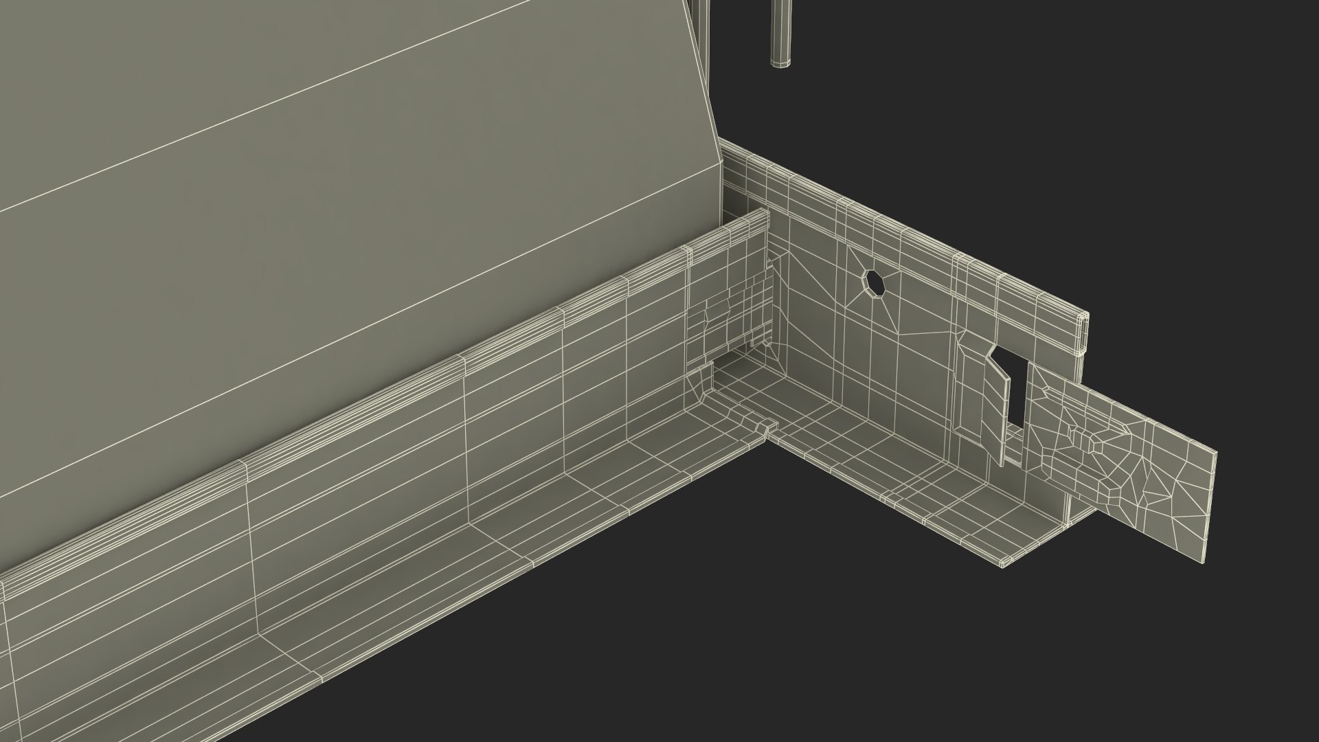 LED Grid Ceiling Light ON 3D model - TurboSquid 1991124