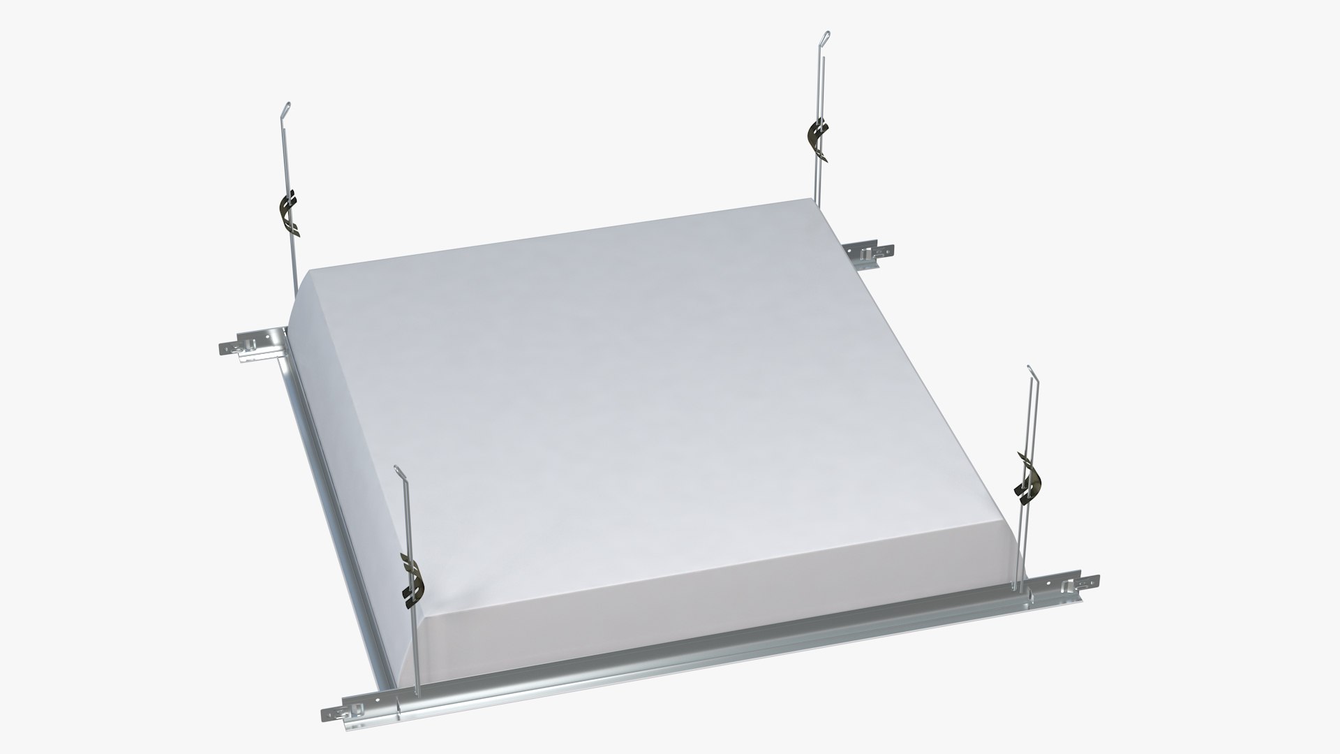 LED Grid Ceiling Light ON 3D Model - TurboSquid 1991124