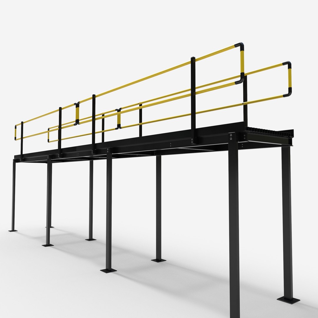Elevated Industrial Platform 3D Model - TurboSquid 2412416