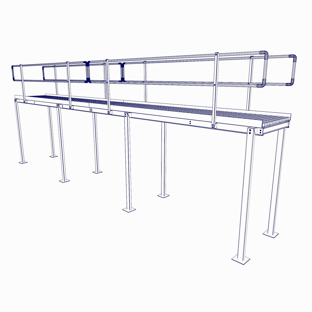 Elevated Industrial Platform 3D Model - TurboSquid 2412416