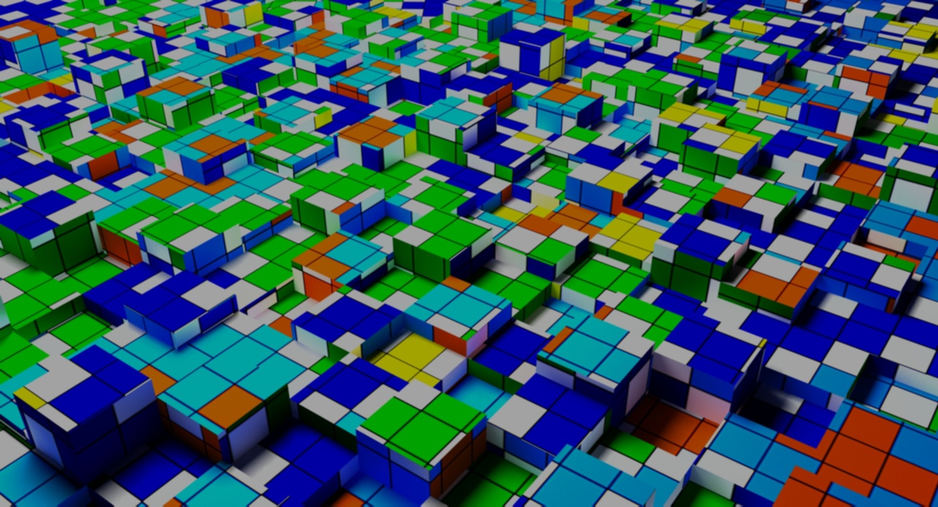 Geometric Cubes 3D Model - TurboSquid 1371823