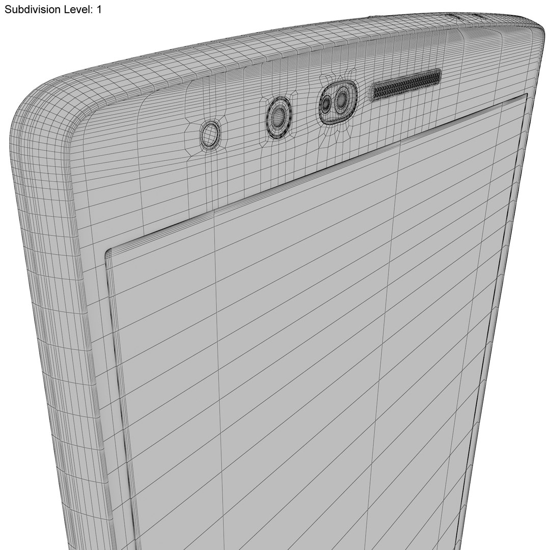 3d model realistic lg g4 leather black