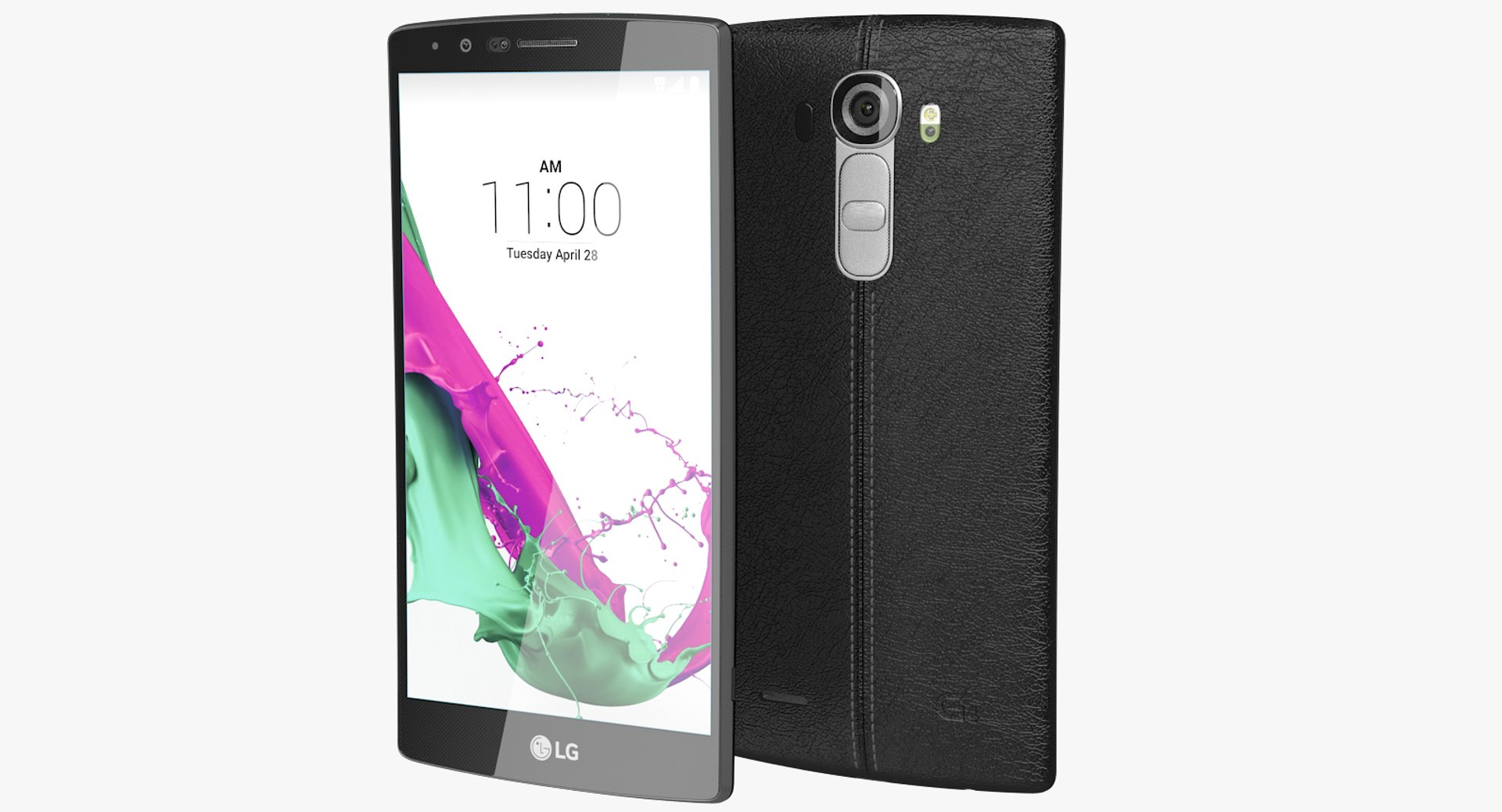 3d model realistic lg g4 leather black