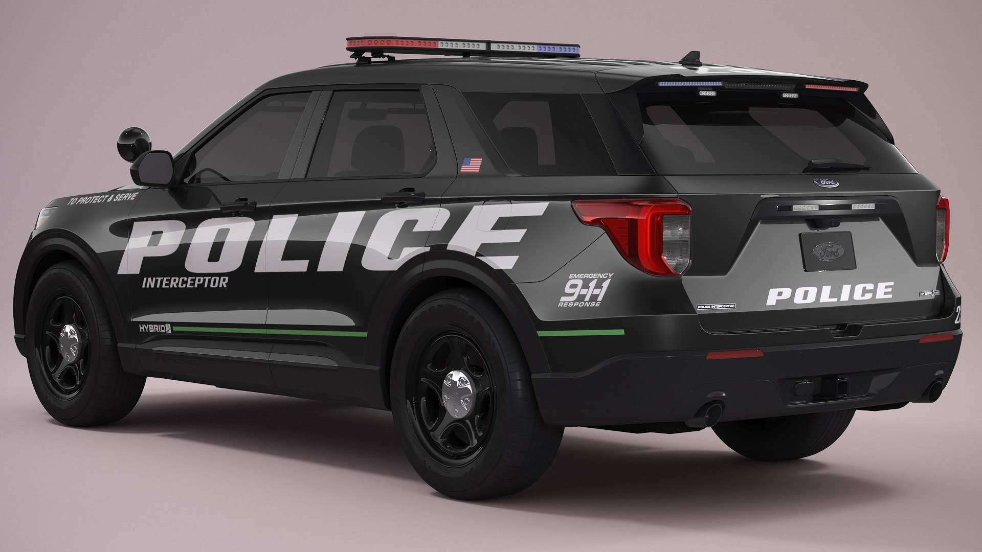 3D Ford Explorer 2023 Police Model - TurboSquid 2126340