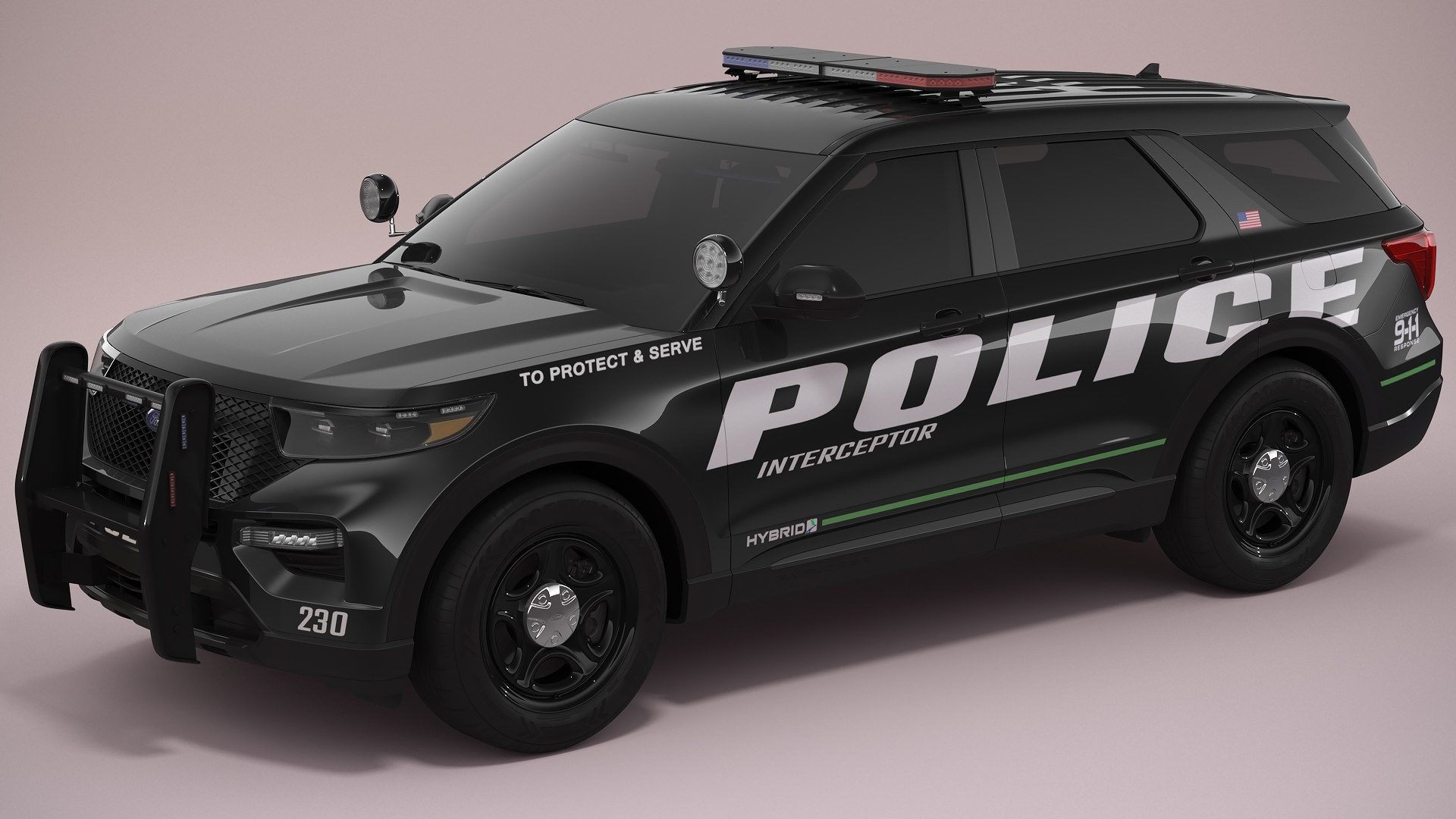3D Ford Explorer 2023 Police Model - TurboSquid 2126340