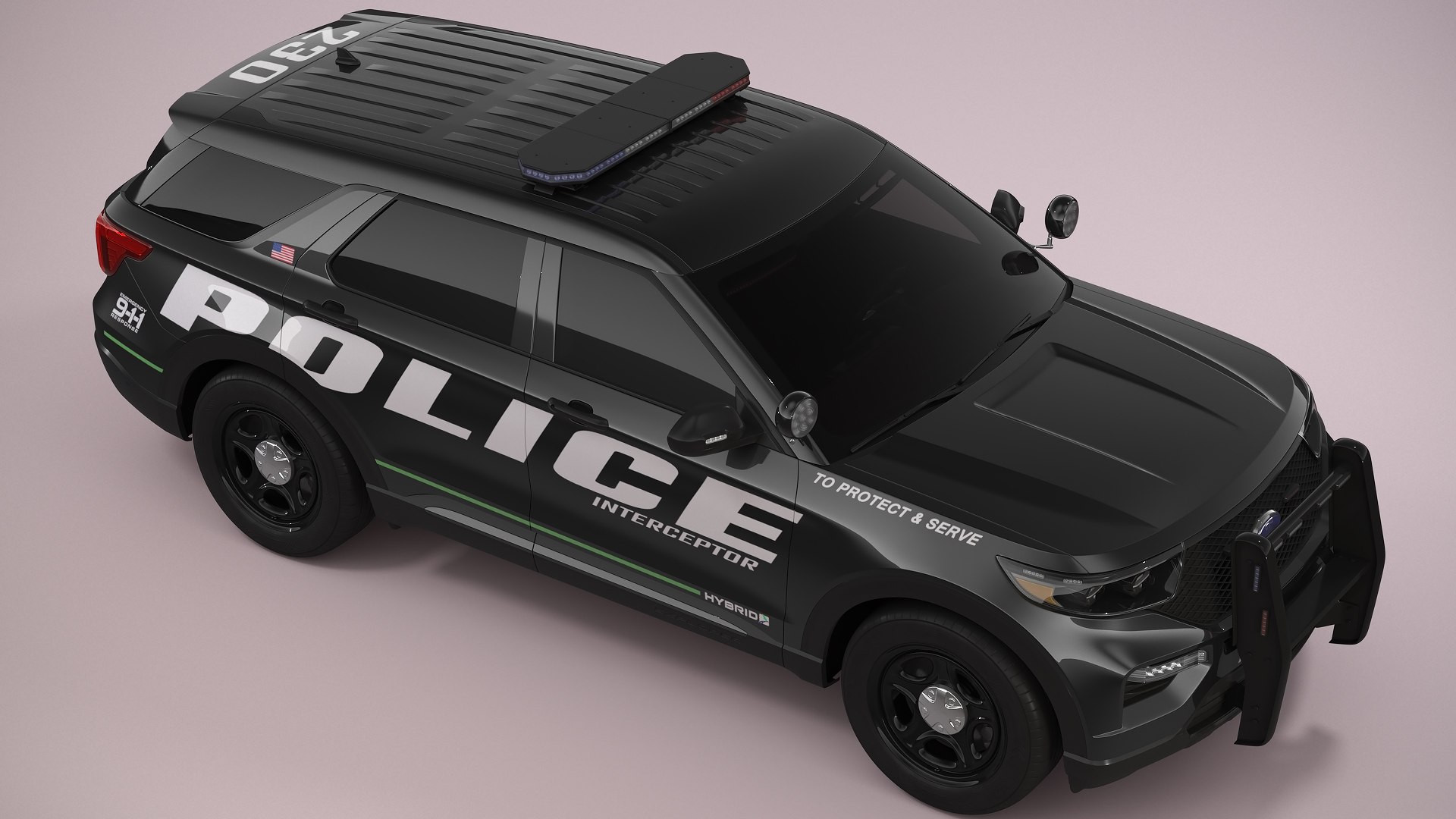 3D Ford Explorer 2023 Police Model - TurboSquid 2126340