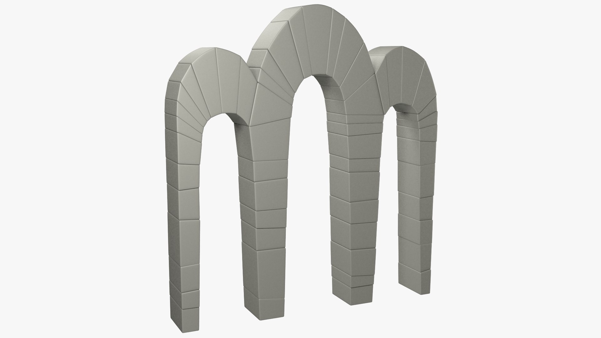 3D stone arcs mesh model - TurboSquid 1693772
