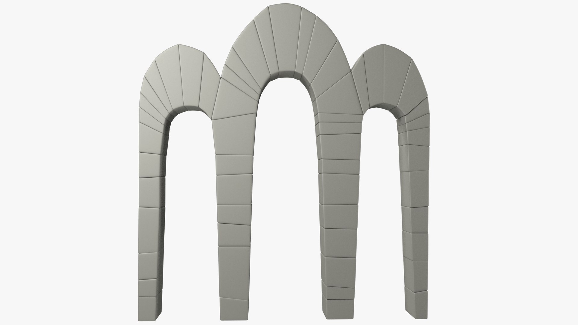 3D stone arcs mesh model - TurboSquid 1693772