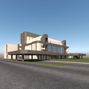 Theatre Building 3D Models for Download | TurboSquid