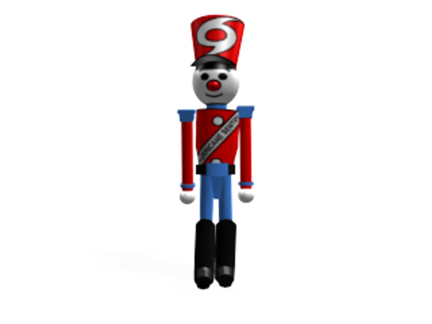 walking nutcracker soldier 3d model
