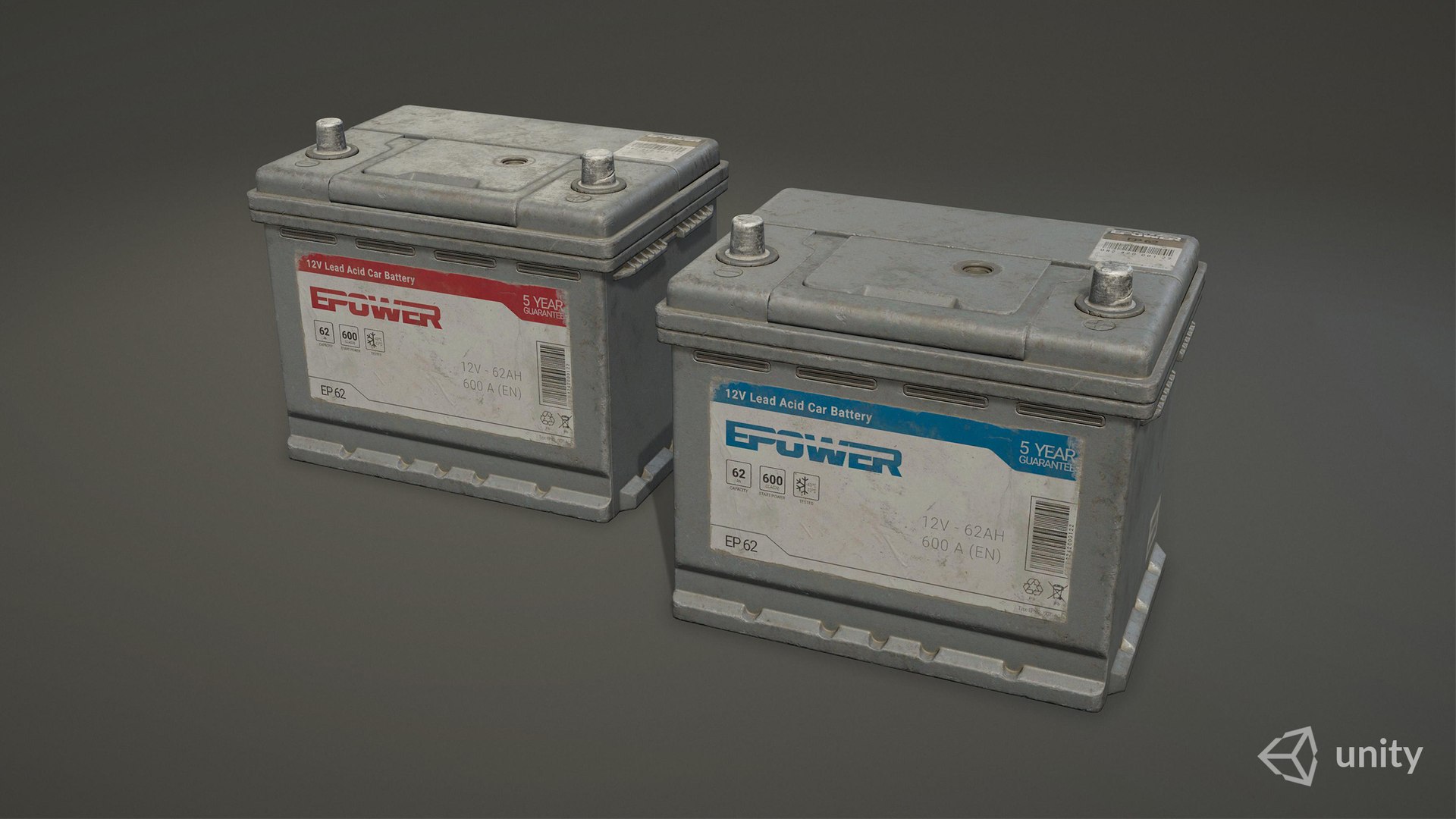 3D Car Battery 62 6CT 12 Volt - PBR Game Ready Low-poly - TurboSquid ...