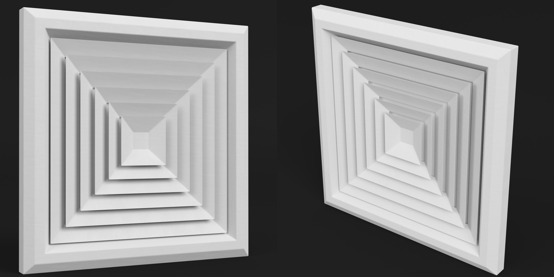 3D Ceiling Air Vent Model - TurboSquid 1774068