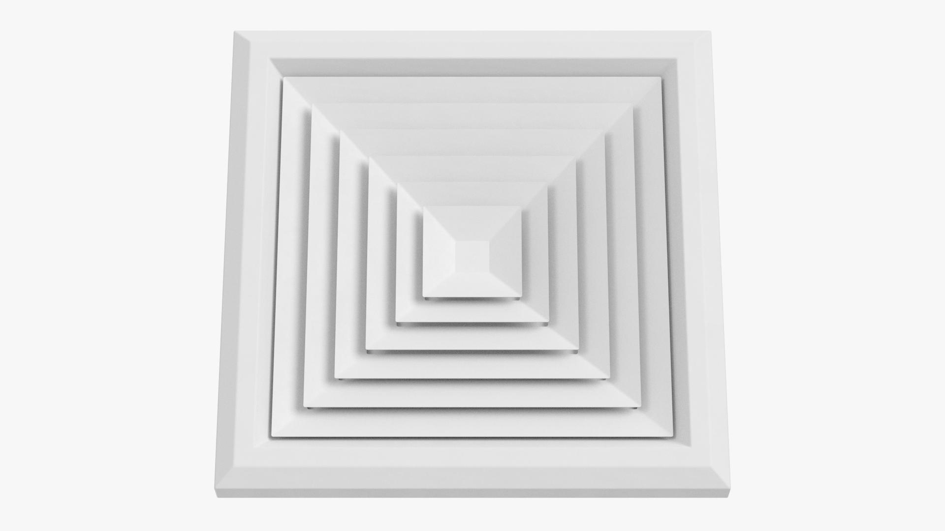 3D Ceiling Air Vent Model - TurboSquid 1774068