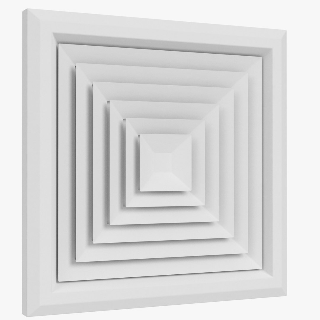 3D Ceiling Air Vent Model - TurboSquid 1774068