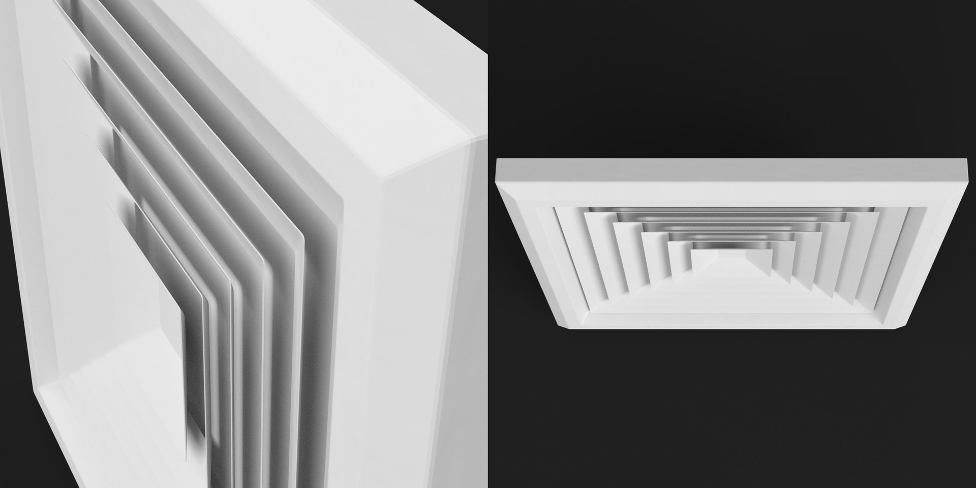 3D Ceiling Air Vent Model - TurboSquid 1774068