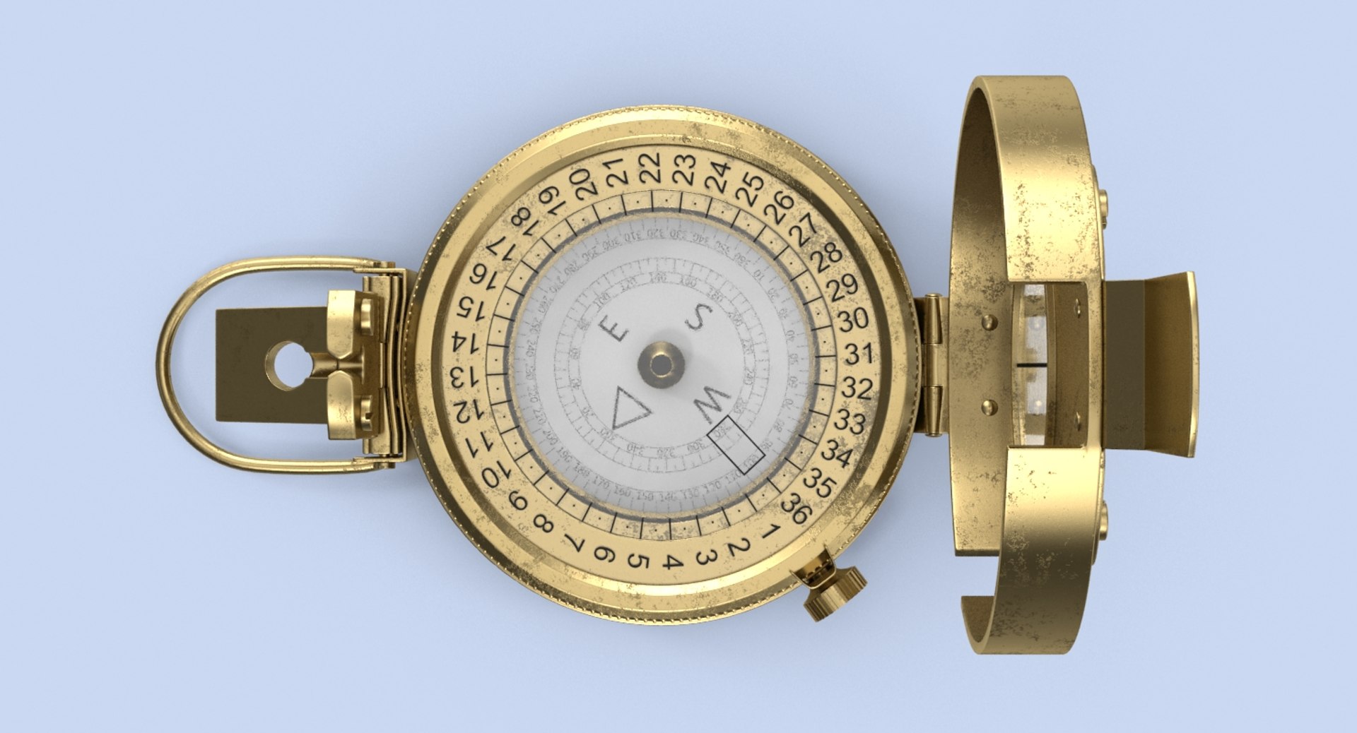 3d Model Compass Direction