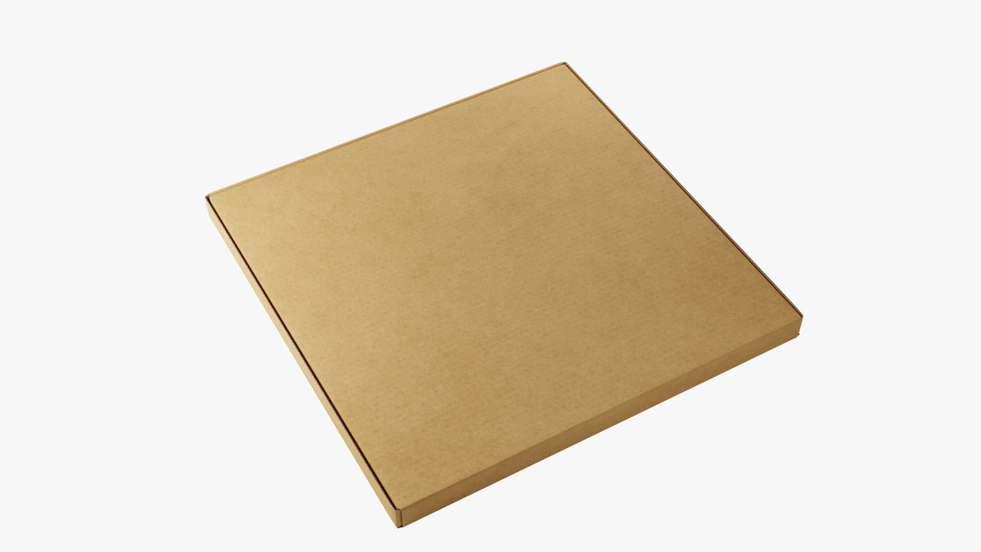 3D Model 12-inch Pizza Boxes Kraft Paper Mockup - TurboSquid 2284547