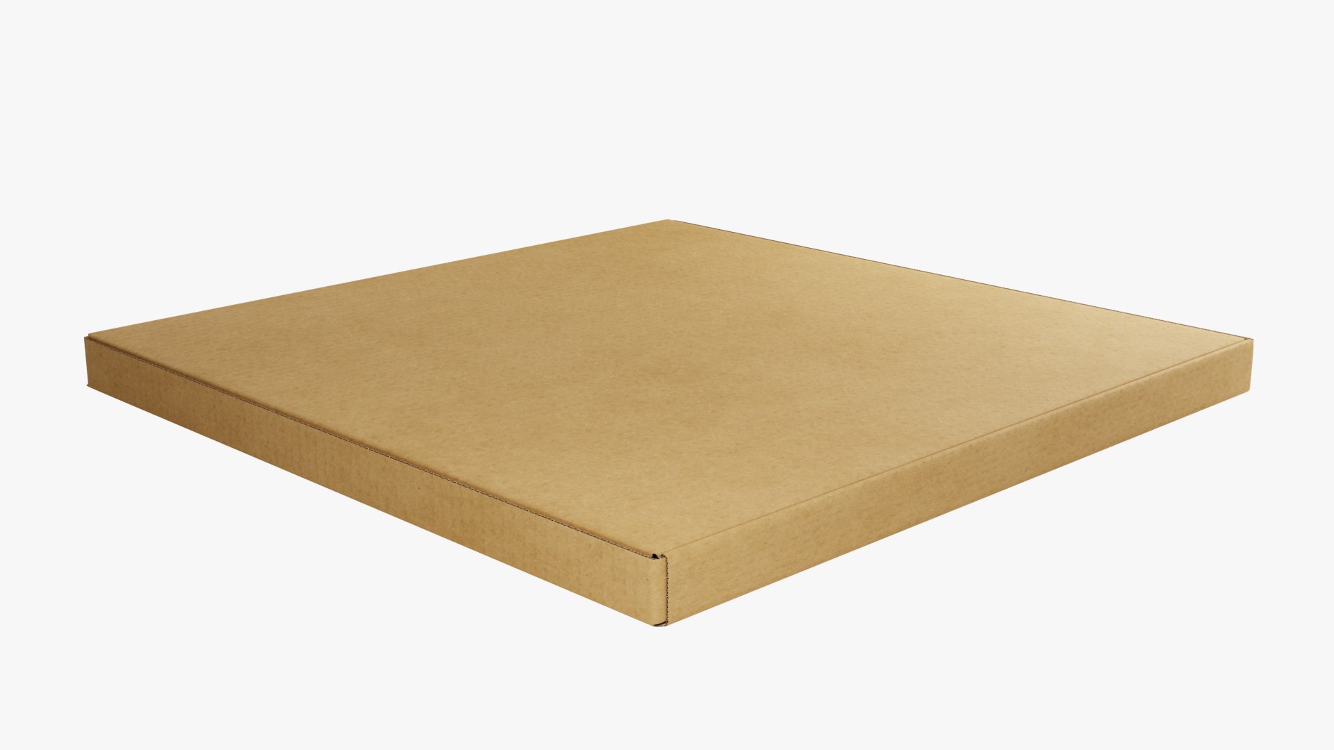 3D Model 12-inch Pizza Boxes Kraft Paper Mockup - TurboSquid 2284547