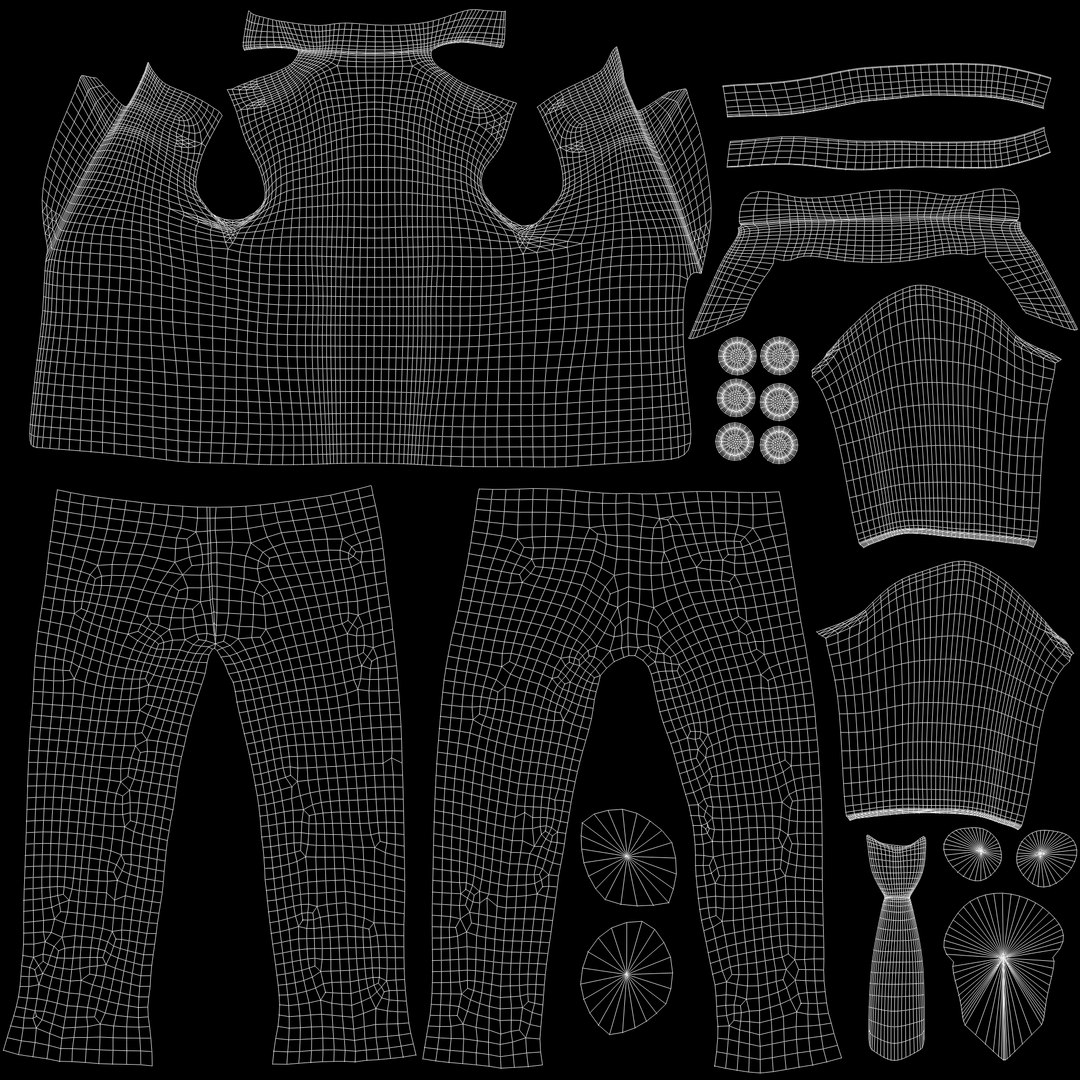 3D Men Captain Pilot Uniform With Pilot Hat - TurboSquid 1931733