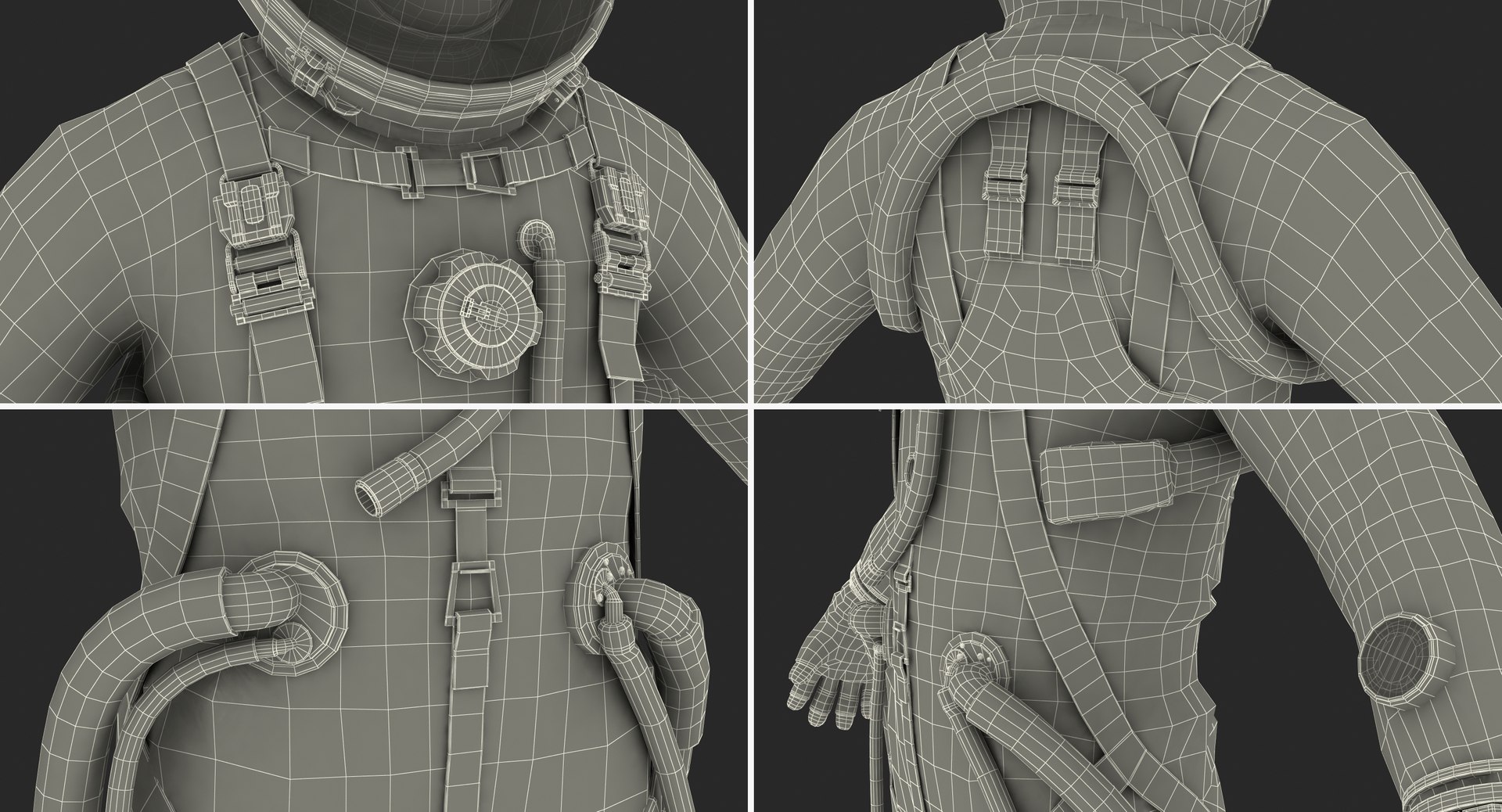 Astronaut wearing space suit 3D model - TurboSquid 1177418