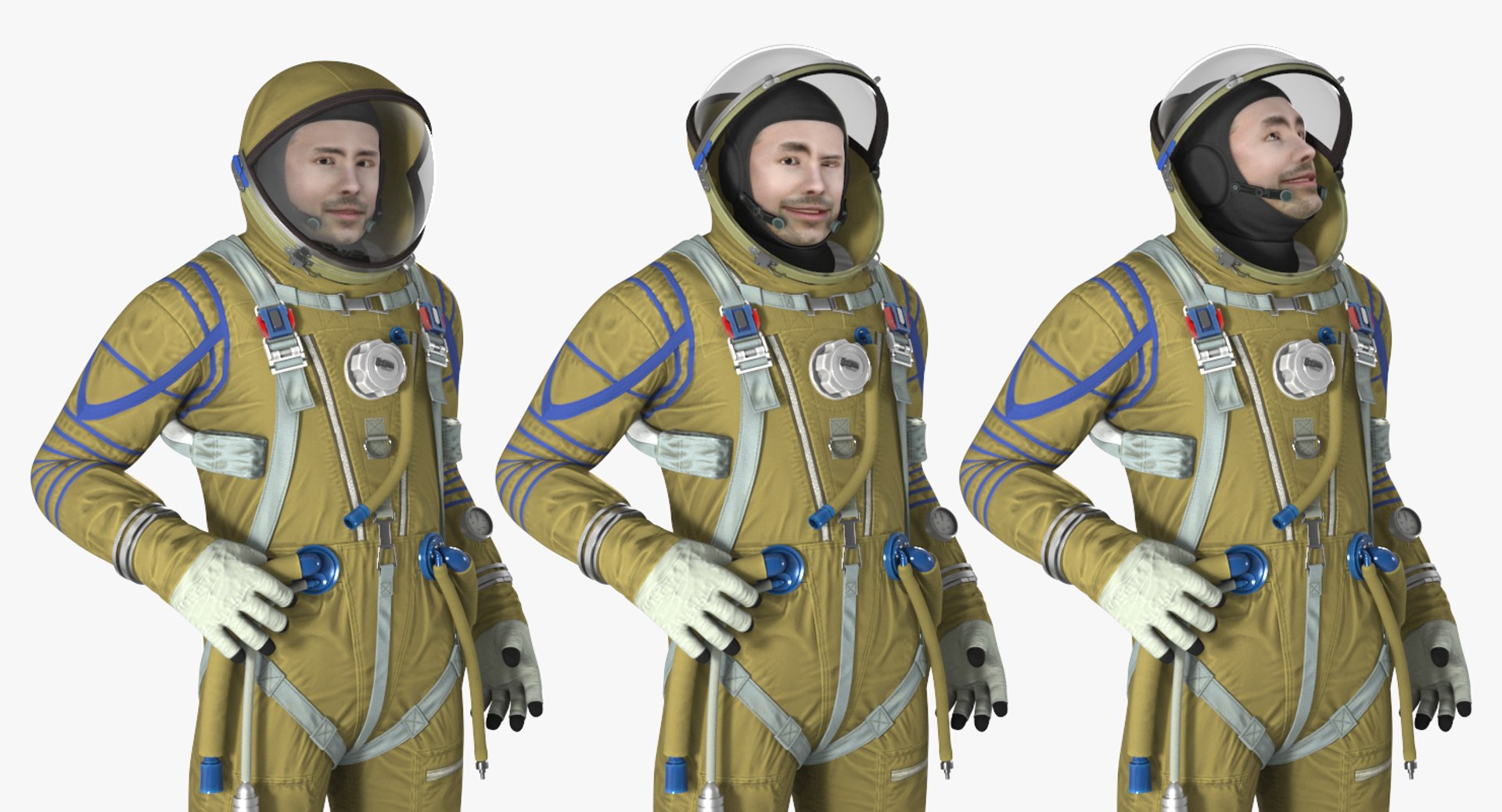 Astronaut Wearing Space Suit 3D Model - TurboSquid 1177418