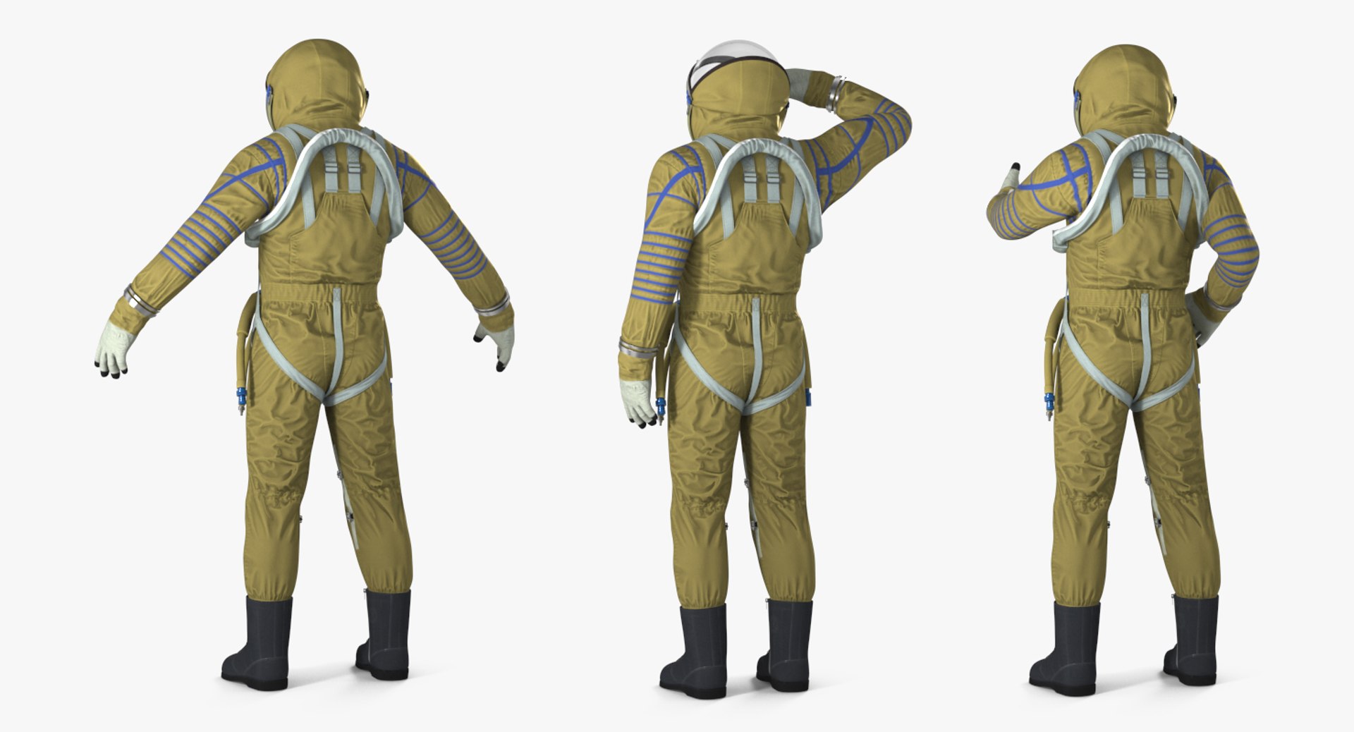 Astronaut Wearing Space Suit 3D Model - TurboSquid 1177418