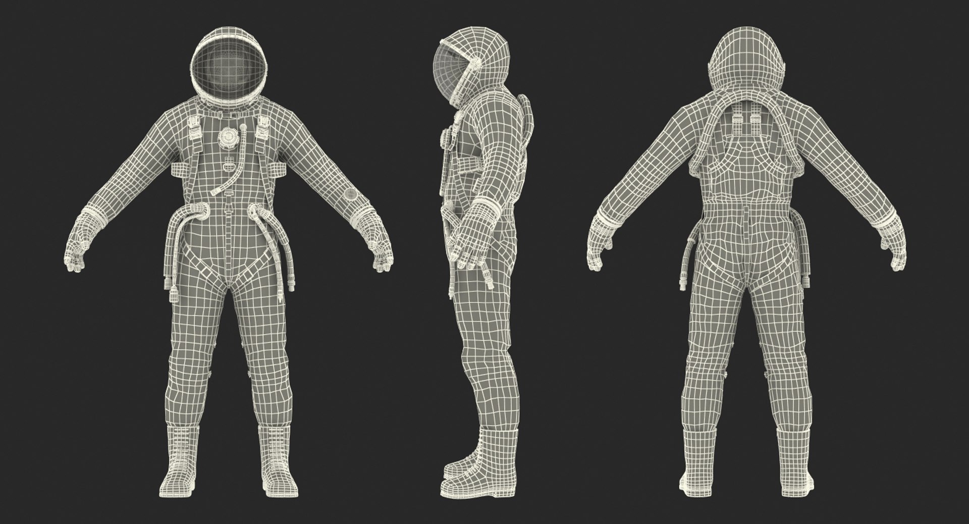 Astronaut wearing space suit 3D model - TurboSquid 1177418