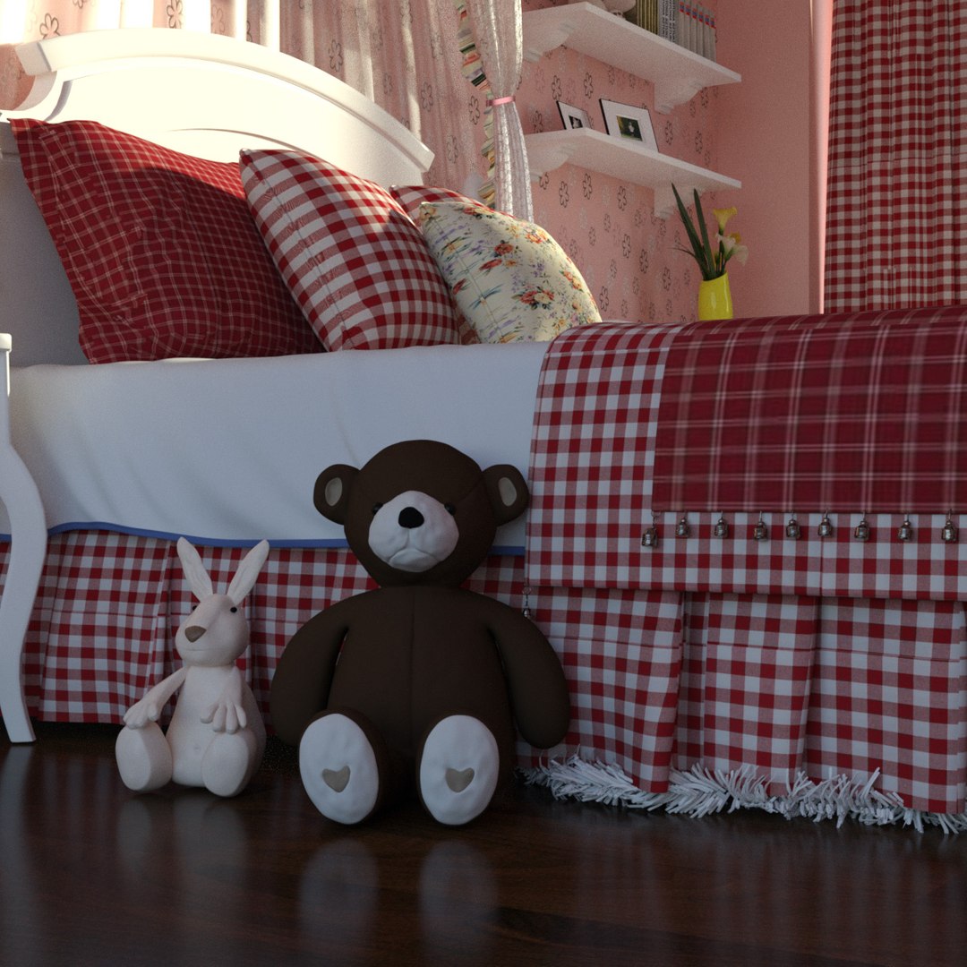 3D Little Princess S Bedroom Model - TurboSquid 1334111