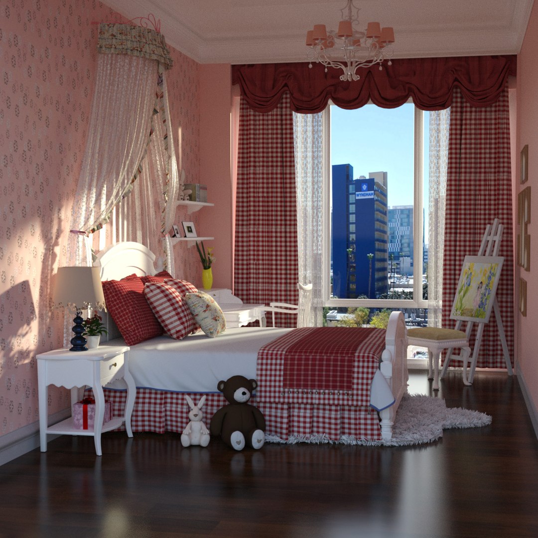 3D Little Princess S Bedroom Model - TurboSquid 1334111