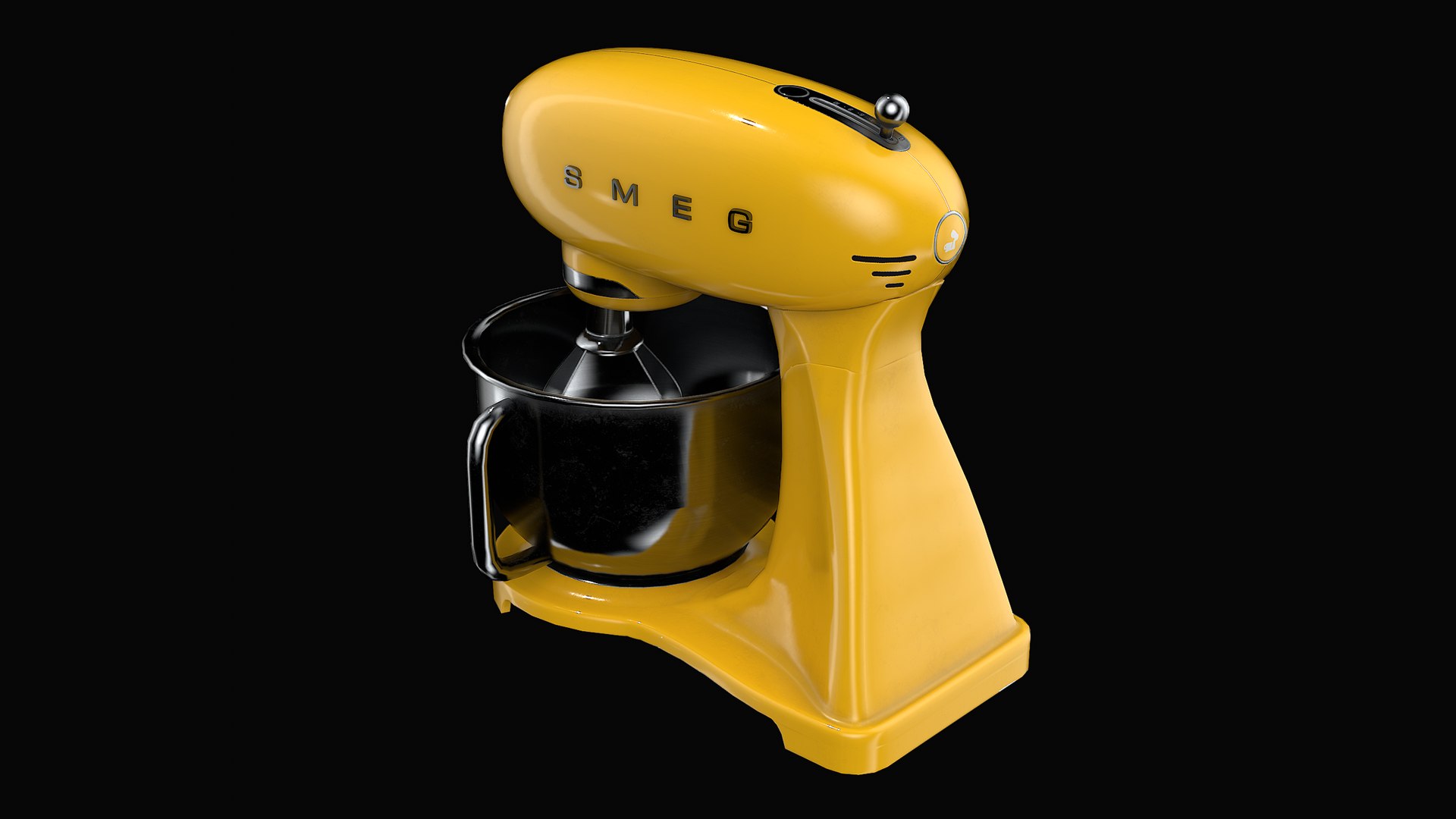 3D Smeg Stand Mixer - Yellow - TurboSquid 2297025